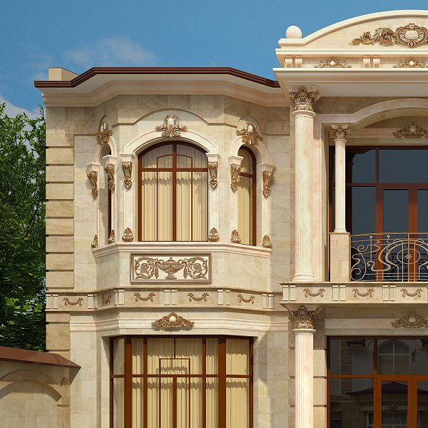 3d decorate facades model