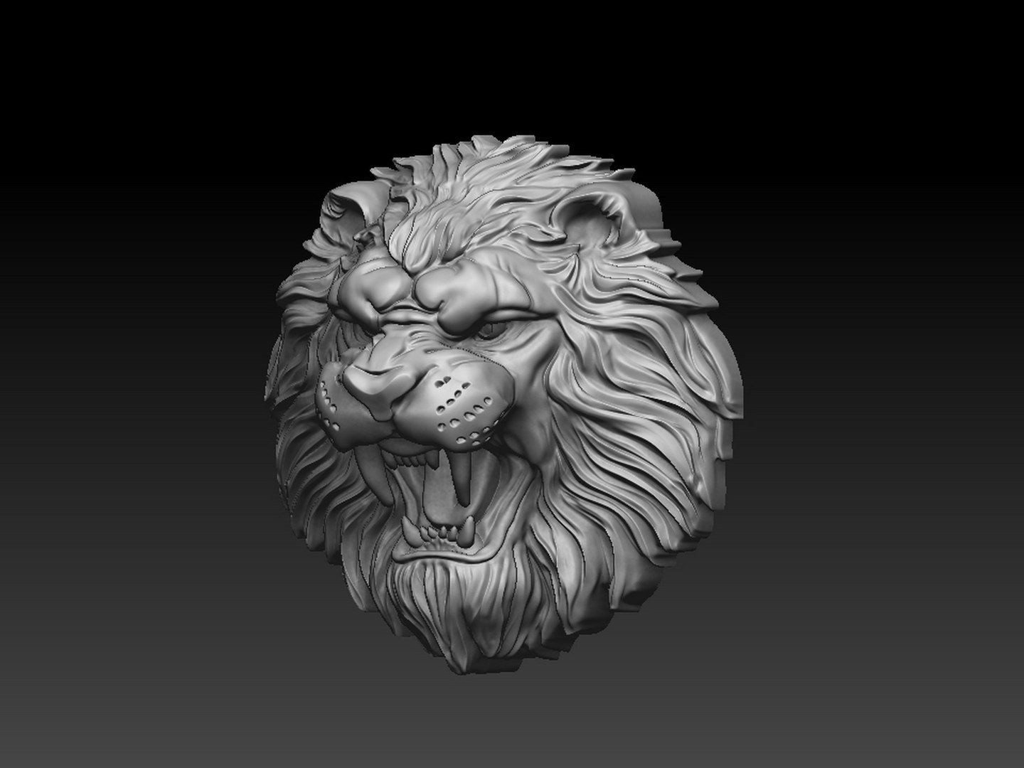Lion Relief For Pendant Or Wall Print 3D Model - TurboSquid 1878524