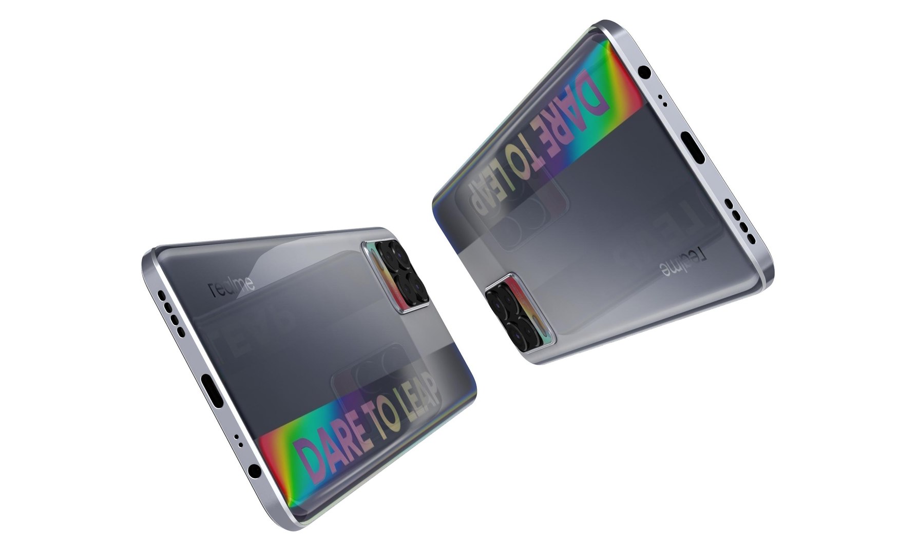 Realme 8 Cyber Silver 3D - TurboSquid 1722088