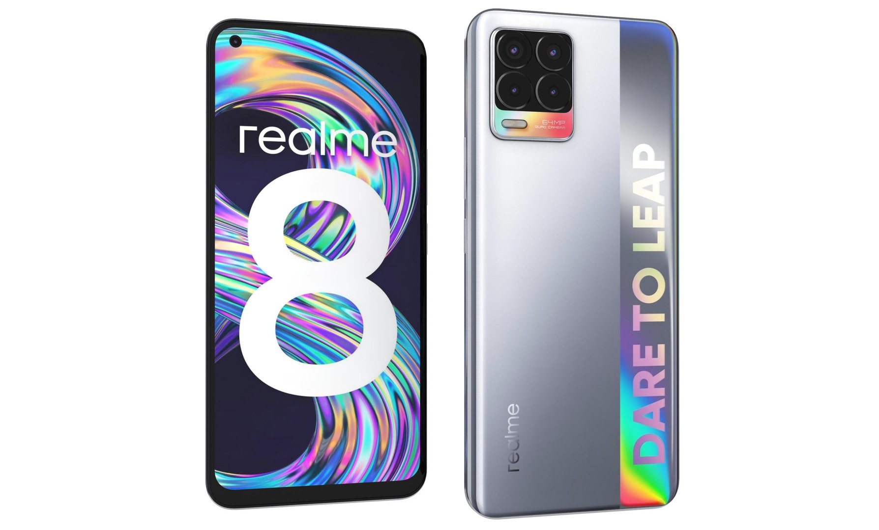 Realme 8 Cyber Silver 3D - TurboSquid 1722088