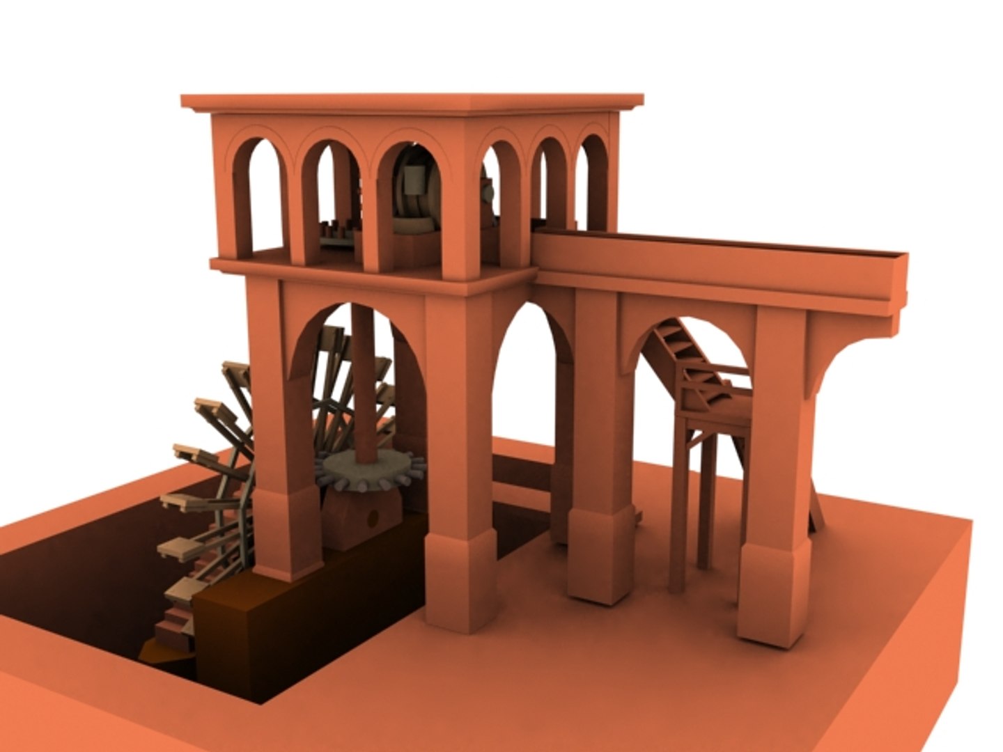 Water Raising Machine 3d 3ds