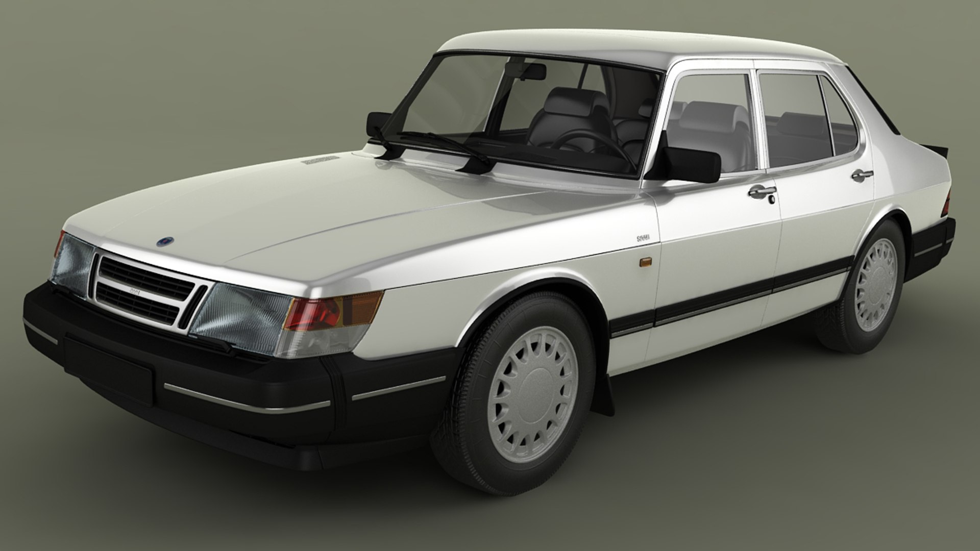 3D Saab 900 Saloon Model - TurboSquid 2424489