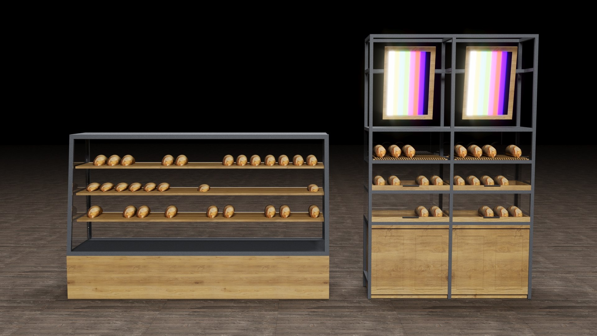 3D Bakery Display - TurboSquid 2224502