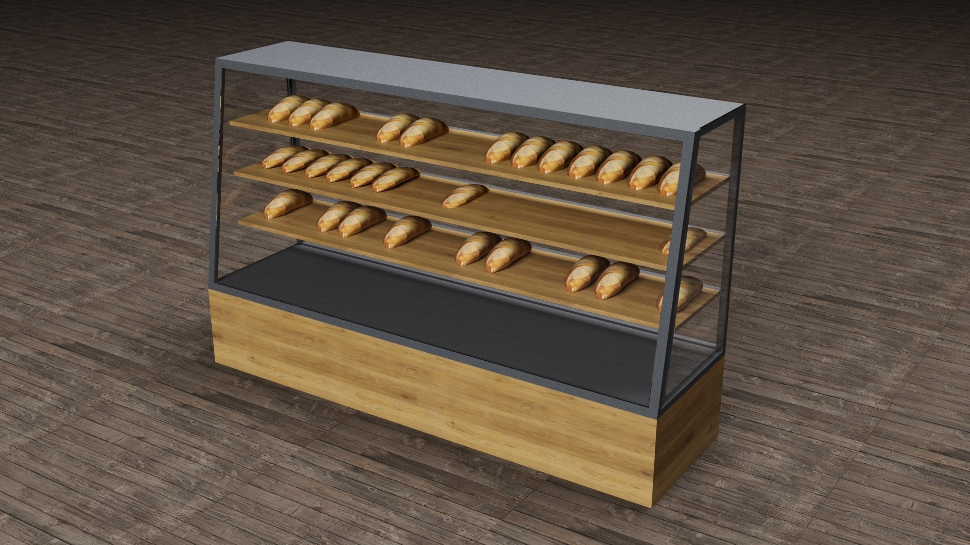 3D Bakery Display - TurboSquid 2224502