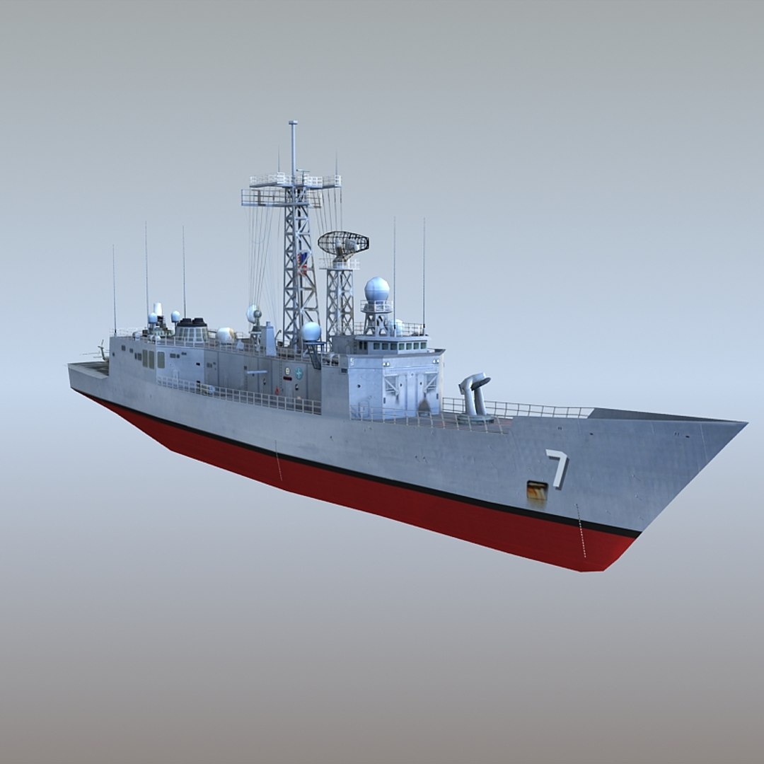 3d Model Oliver Hazard Perry Class