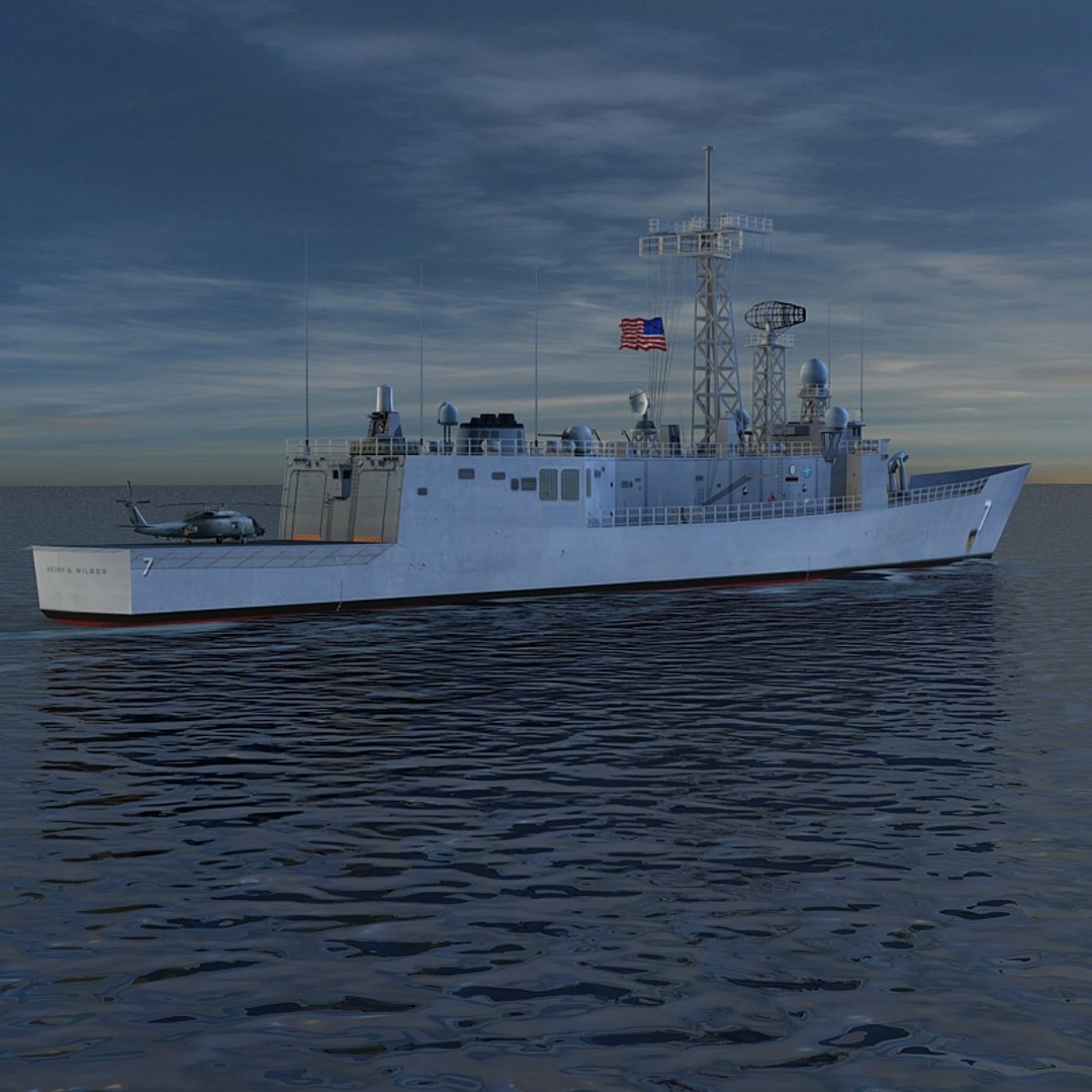 3d Model Oliver Hazard Perry Class