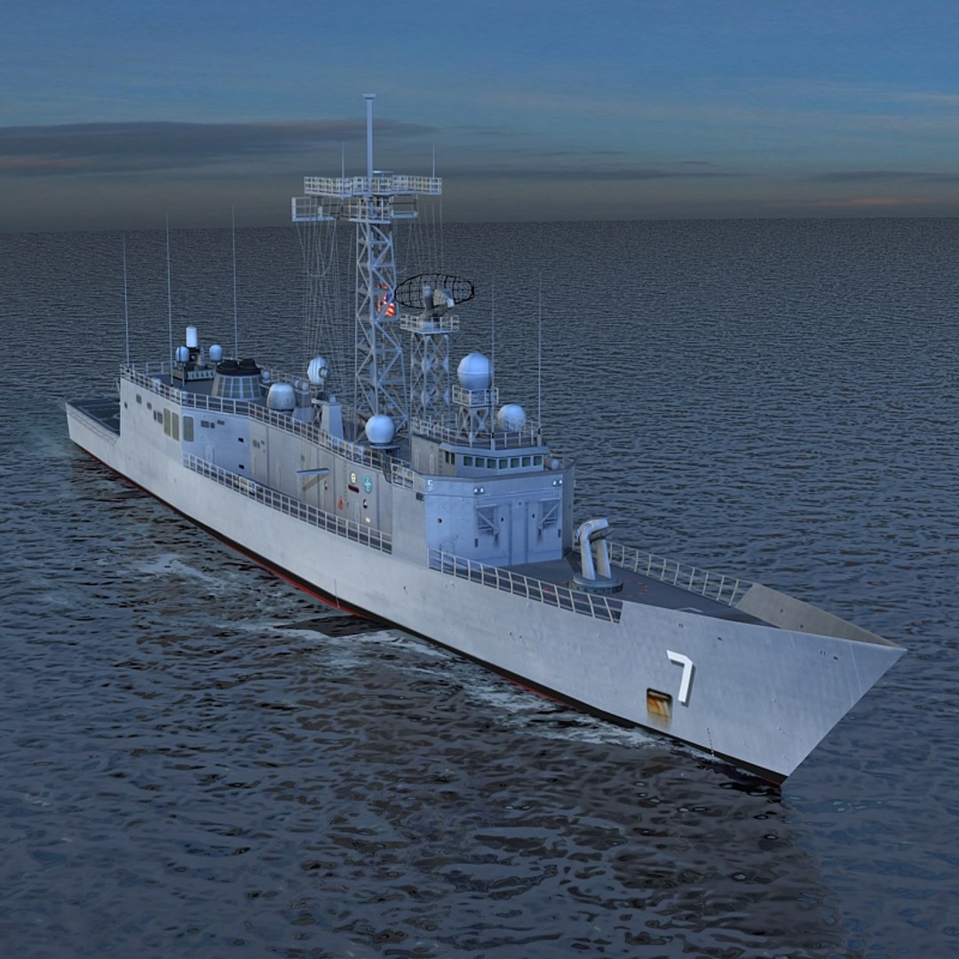 3d Model Oliver Hazard Perry Class