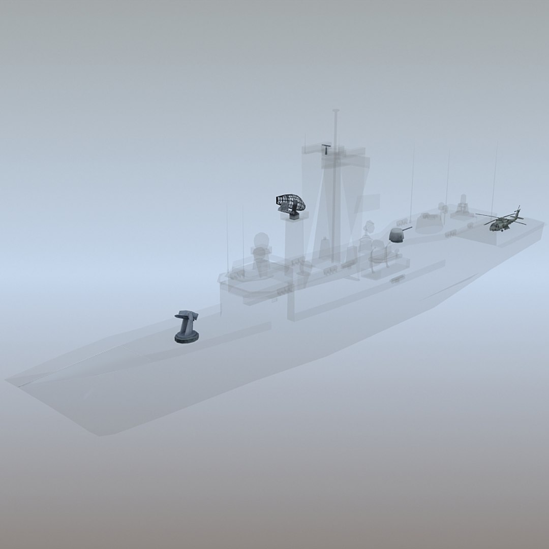 3d Model Oliver Hazard Perry Class