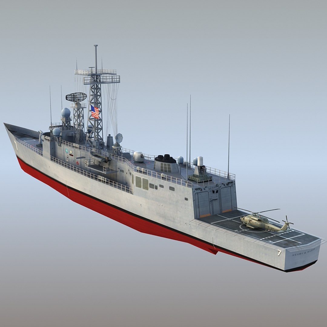 3d Model Oliver Hazard Perry Class