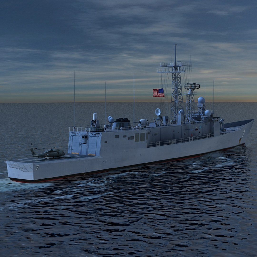 3d Model Oliver Hazard Perry Class