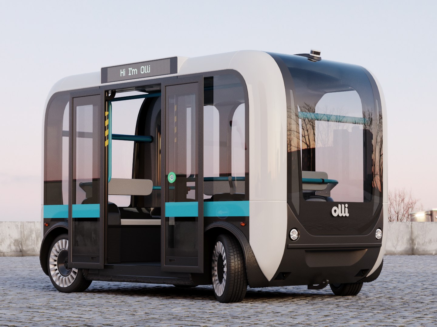 3D Self-driving Bus Rig Olli Model - TurboSquid 1192024