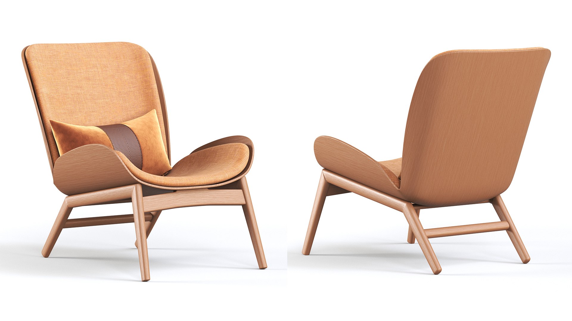 3D Reader Lounge Chair Model - TurboSquid 1830239