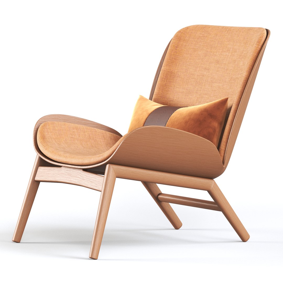 3D Reader Lounge Chair Model - TurboSquid 1830239