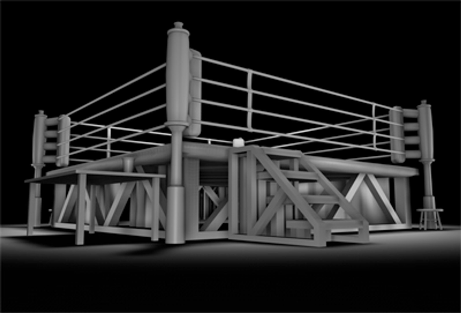 c4d boxing ring