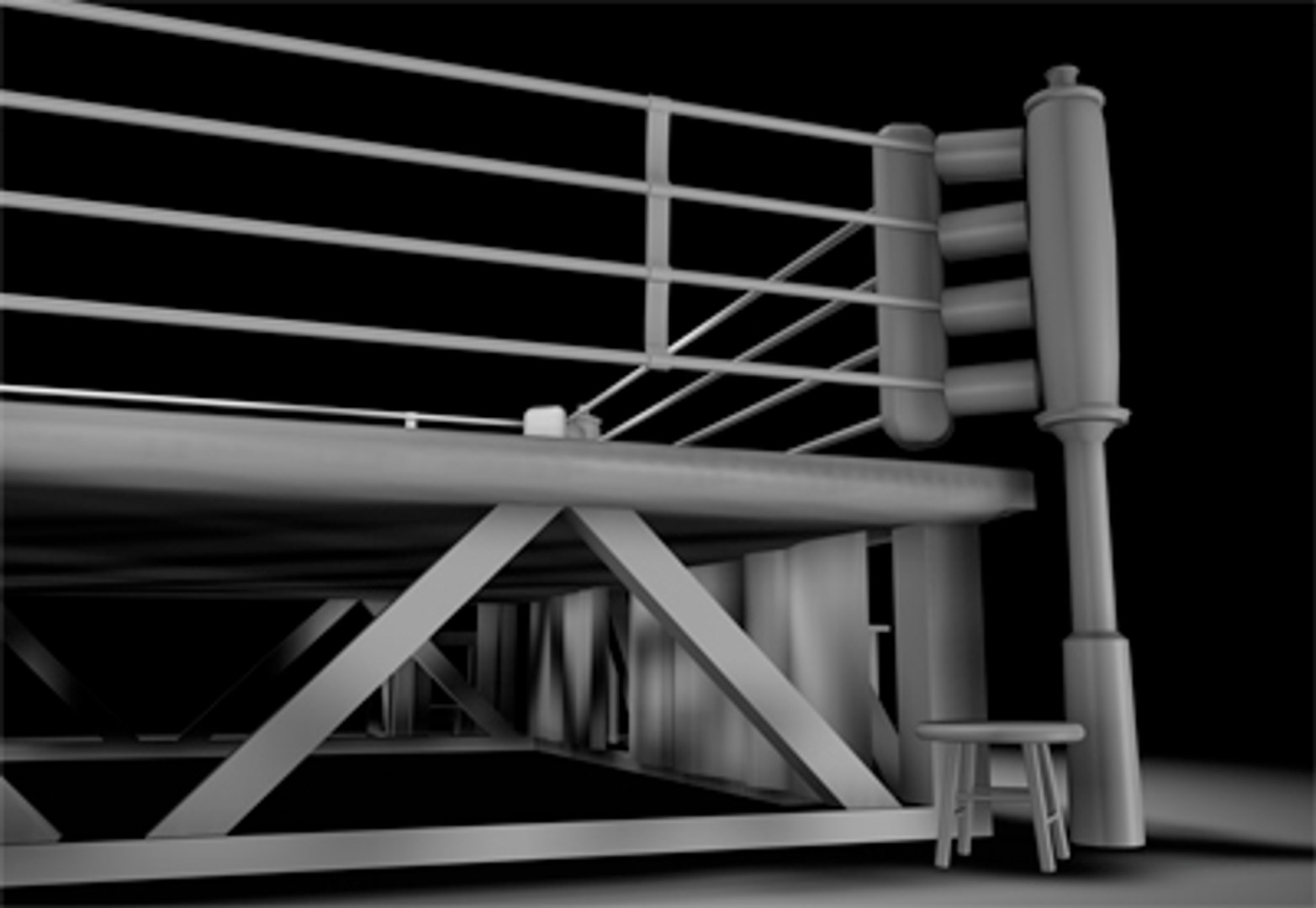 c4d boxing ring