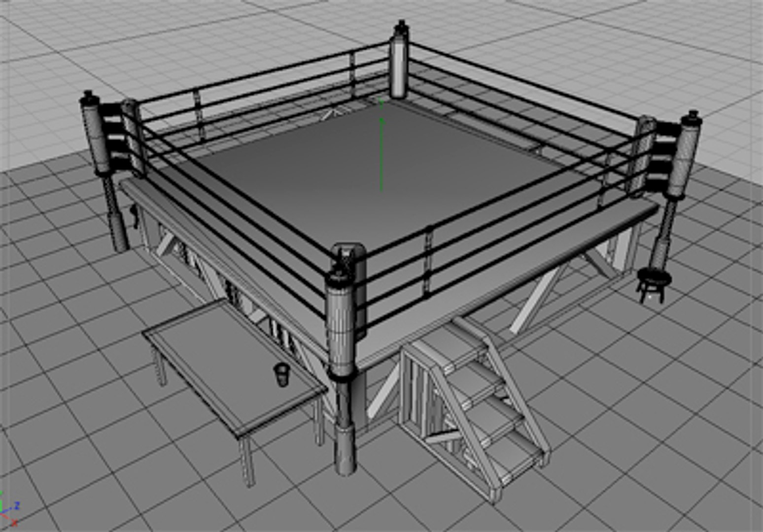 c4d boxing ring