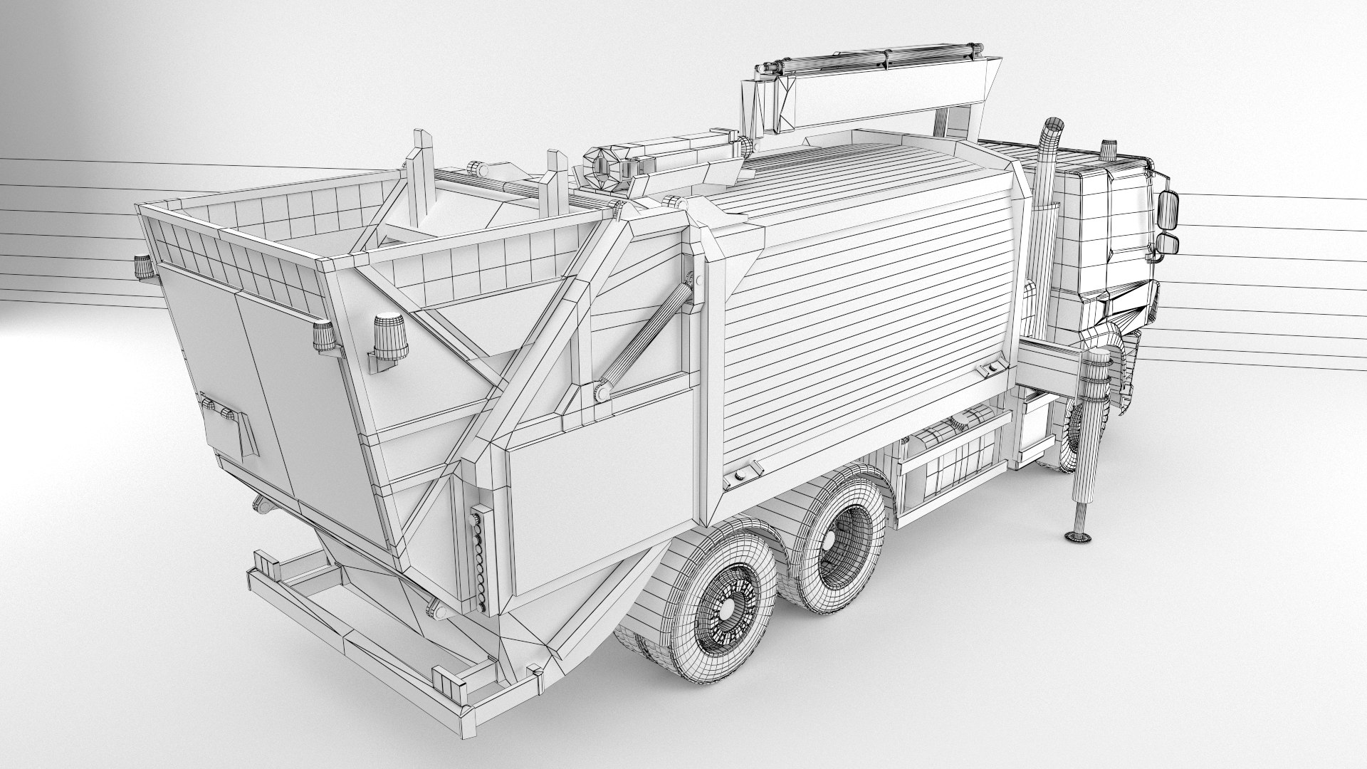Garbage Truck 3D Model - TurboSquid 1896431