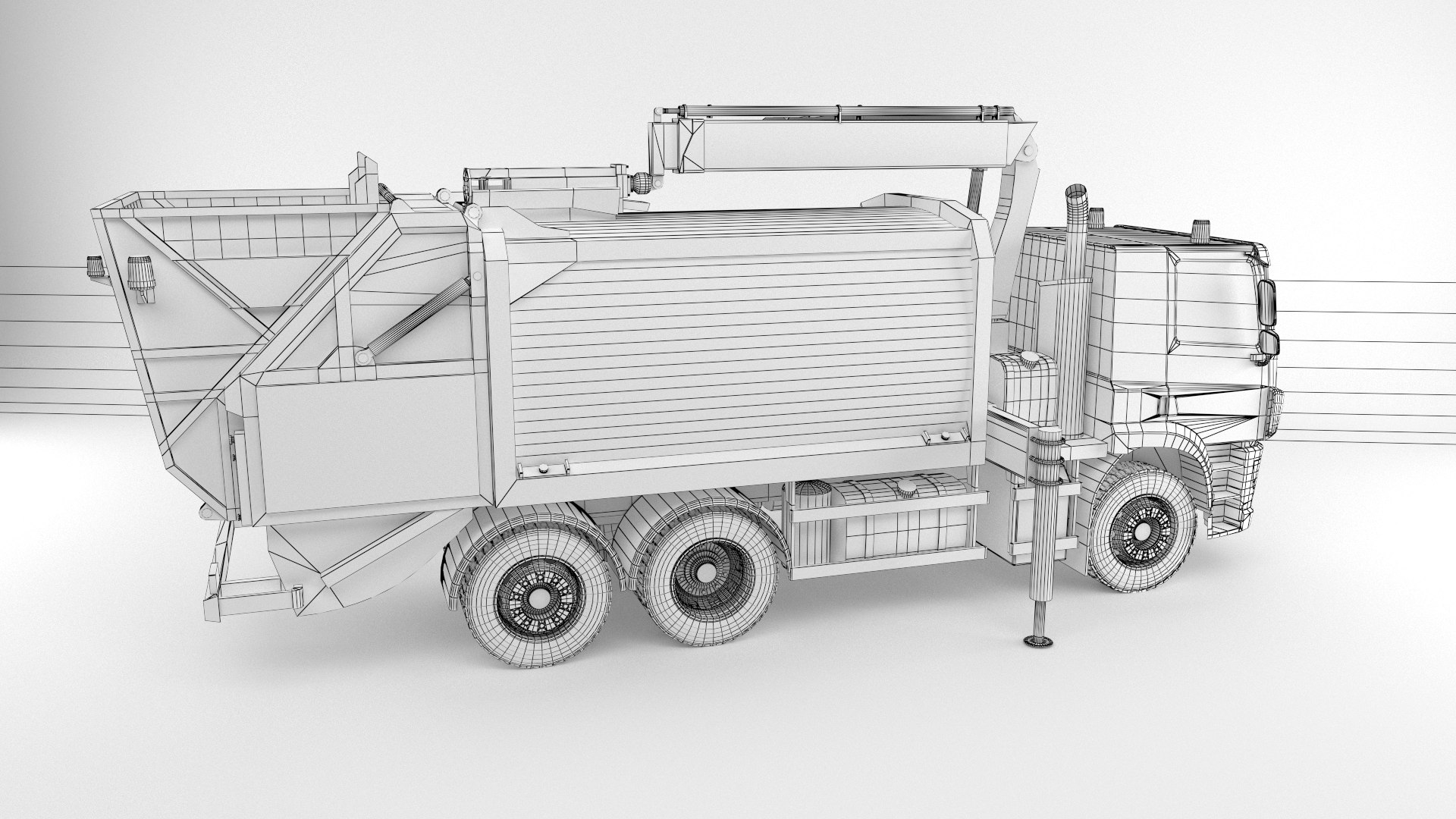 Garbage Truck 3D Model - TurboSquid 1896431