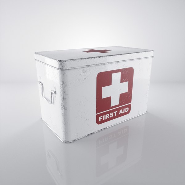 white medicine box 3d max