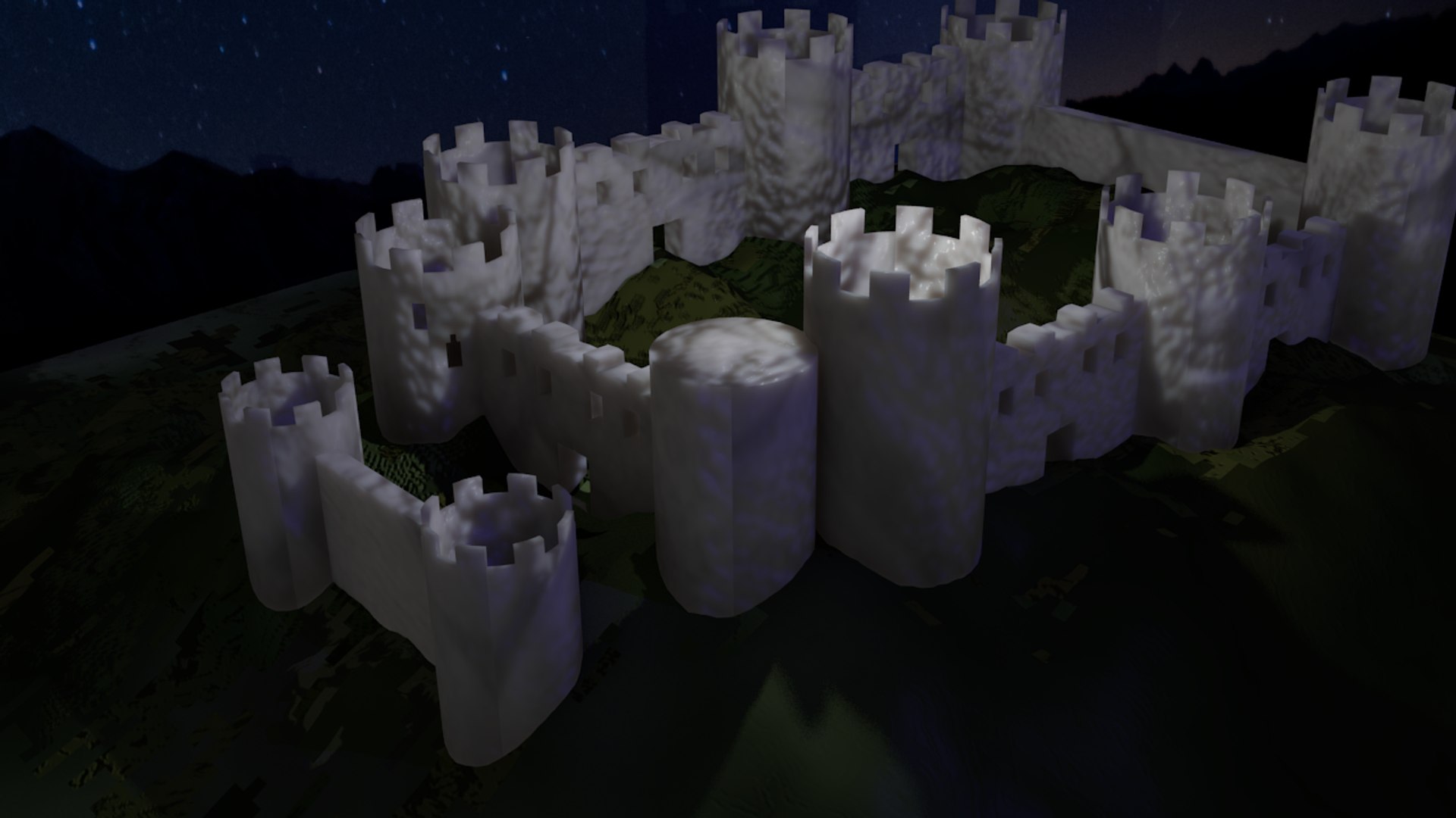 3ds max medieval fantasy marble castle