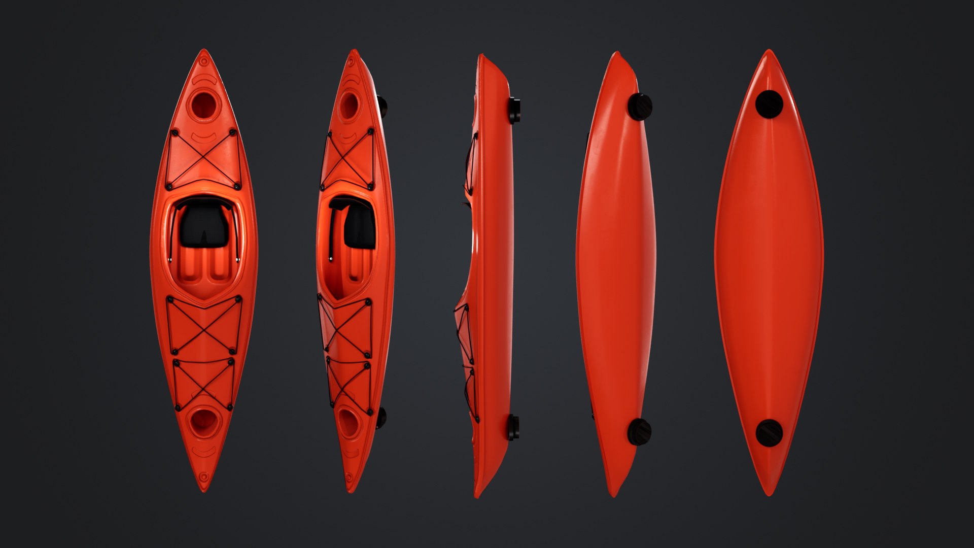 Kayak 3D Model - TurboSquid 2244885