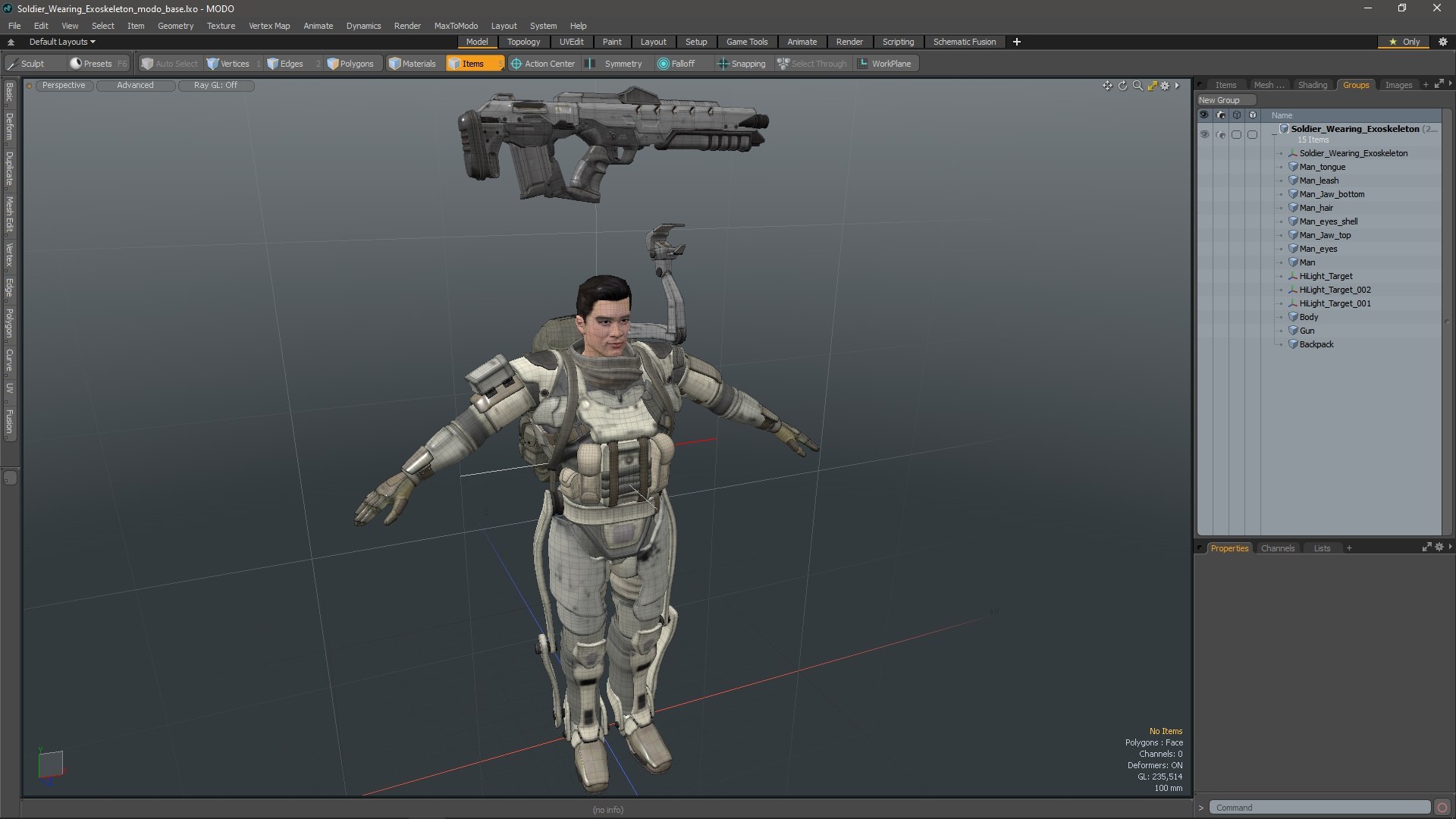 Soldier Wearing Exoskeleton 3D Model - TurboSquid 2306687