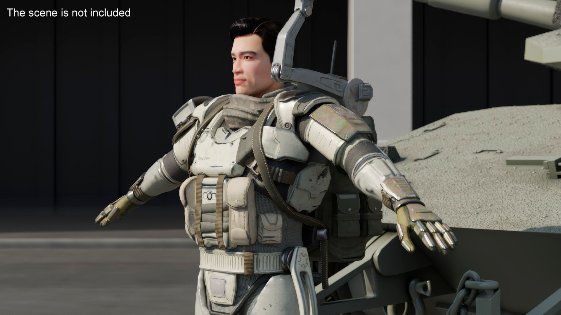 Soldier Wearing Exoskeleton 3D Model - TurboSquid 2306687