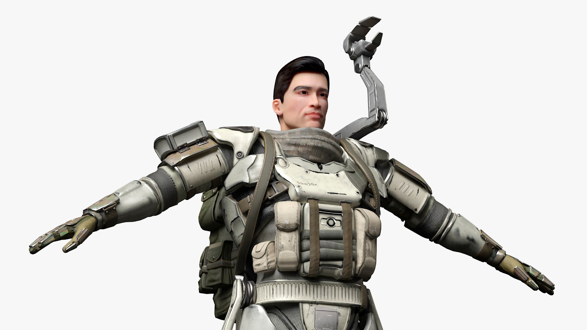 Soldier Wearing Exoskeleton 3D Model - TurboSquid 2306687