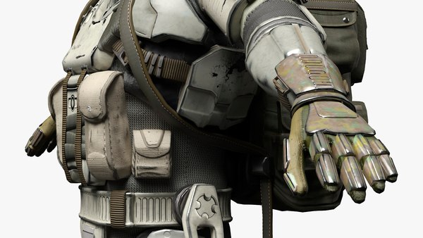 外骨格を着用した兵士3Dモデル - TurboSquid 2306687