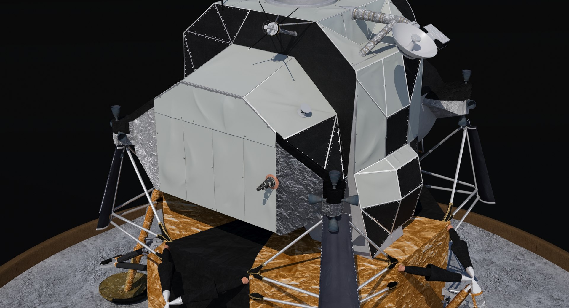 3D Apollo Lunar Landing Module - TurboSquid 1279606