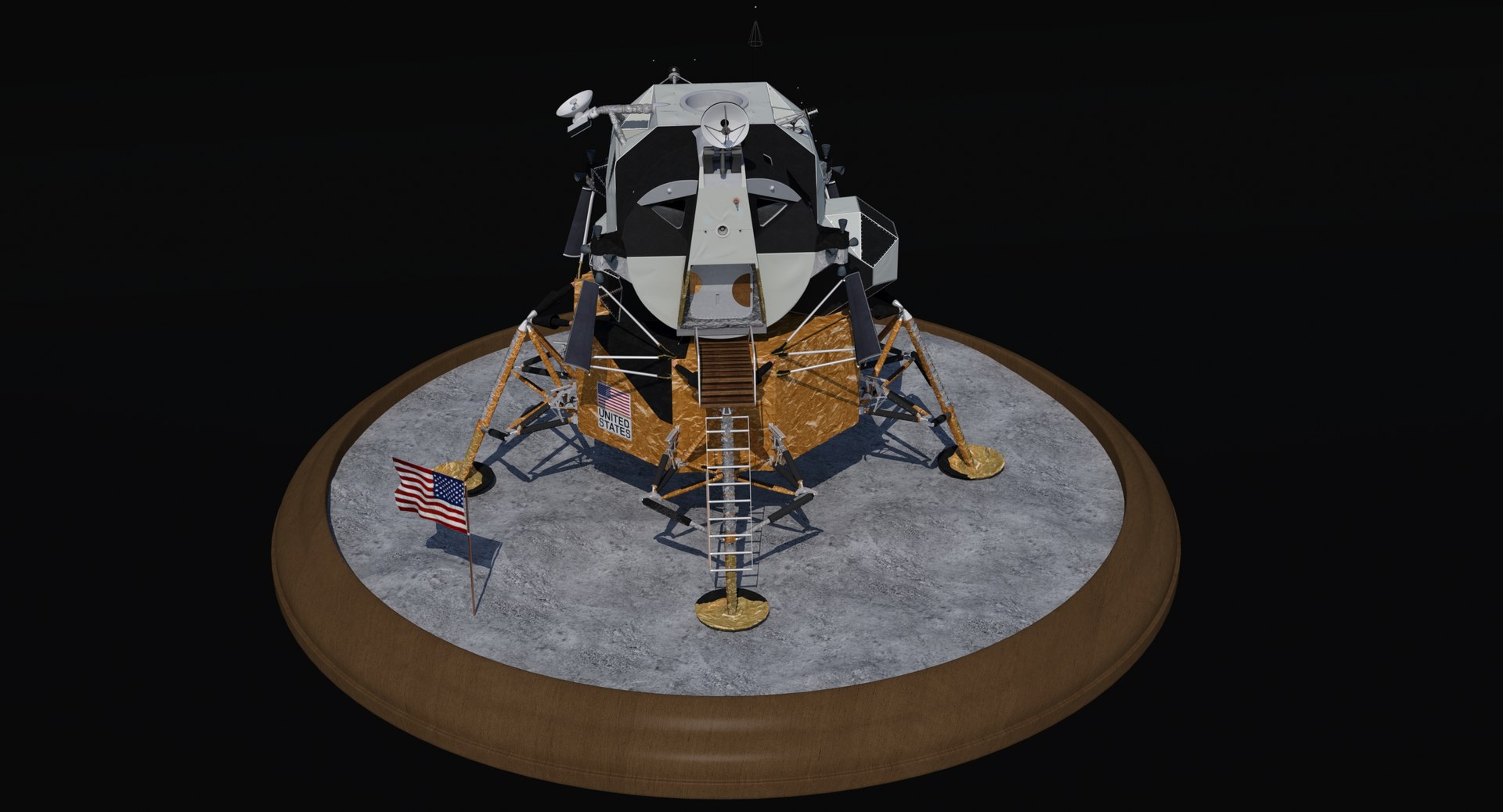 3D Apollo Lunar Landing Module - TurboSquid 1279606