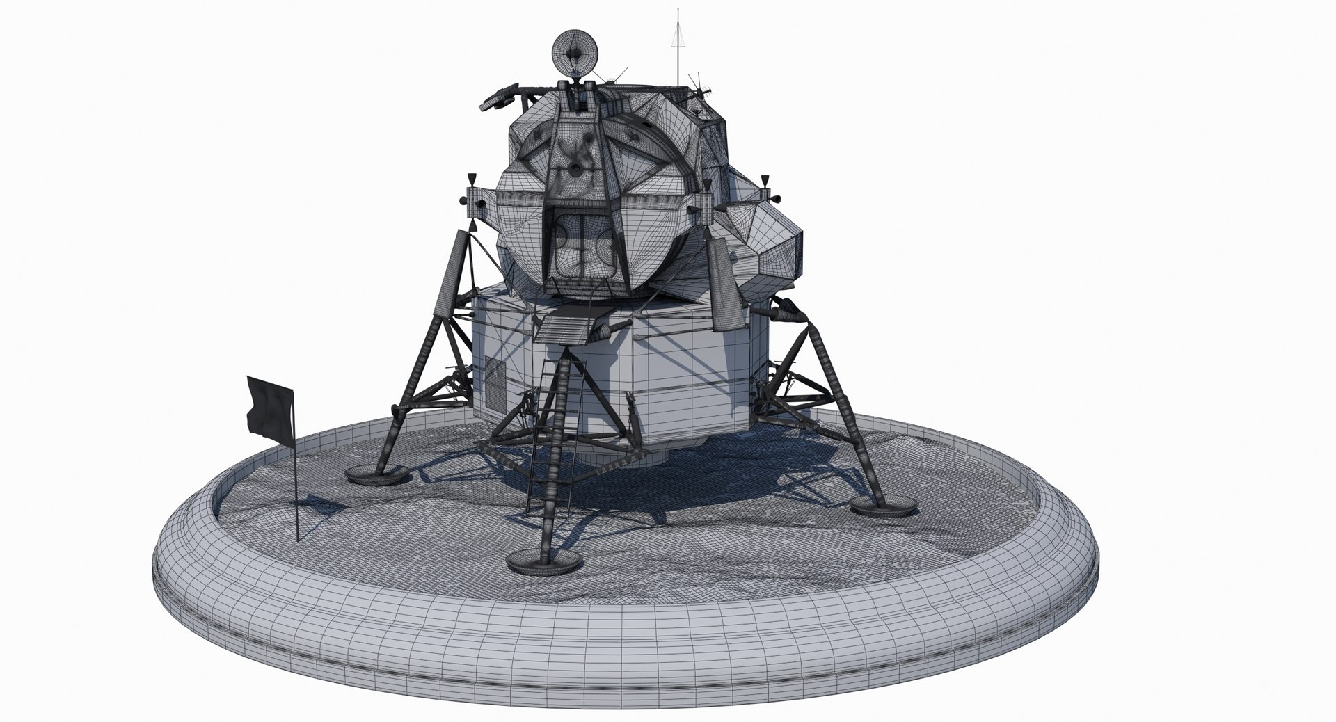 3D Apollo Lunar Landing Module - TurboSquid 1279606