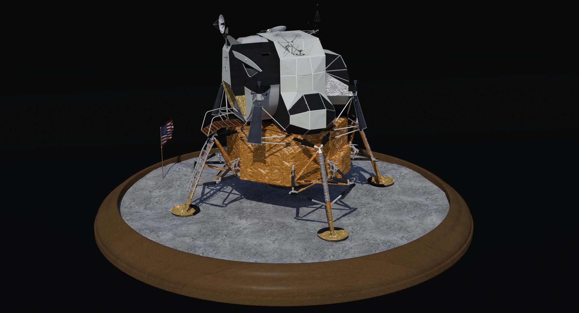 3D Apollo Lunar Landing Module - TurboSquid 1279606