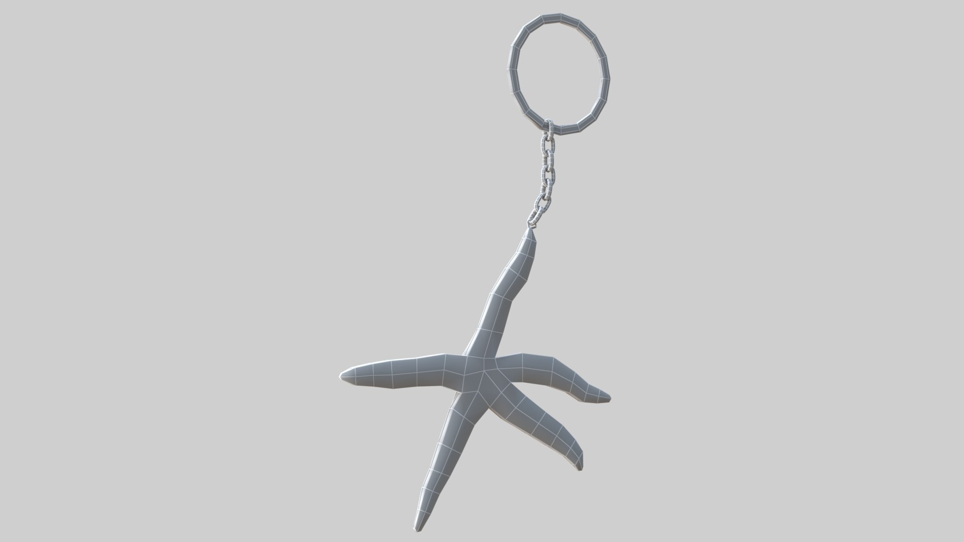 Starfish Keychain 3D Model - TurboSquid 2343010