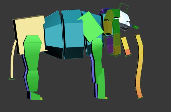photorealistic elephant rigging 3d max