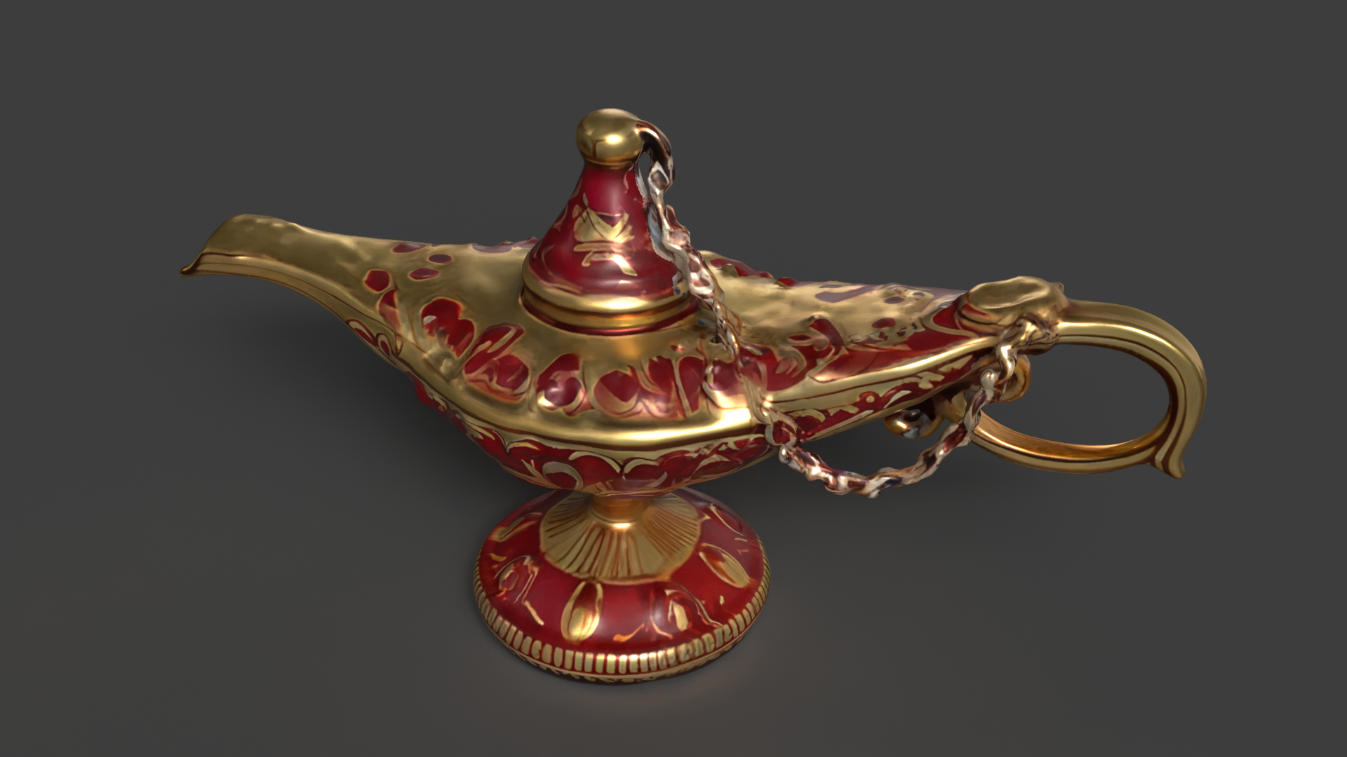 Chinese Red Magic Lamp Model - TurboSquid 2294970