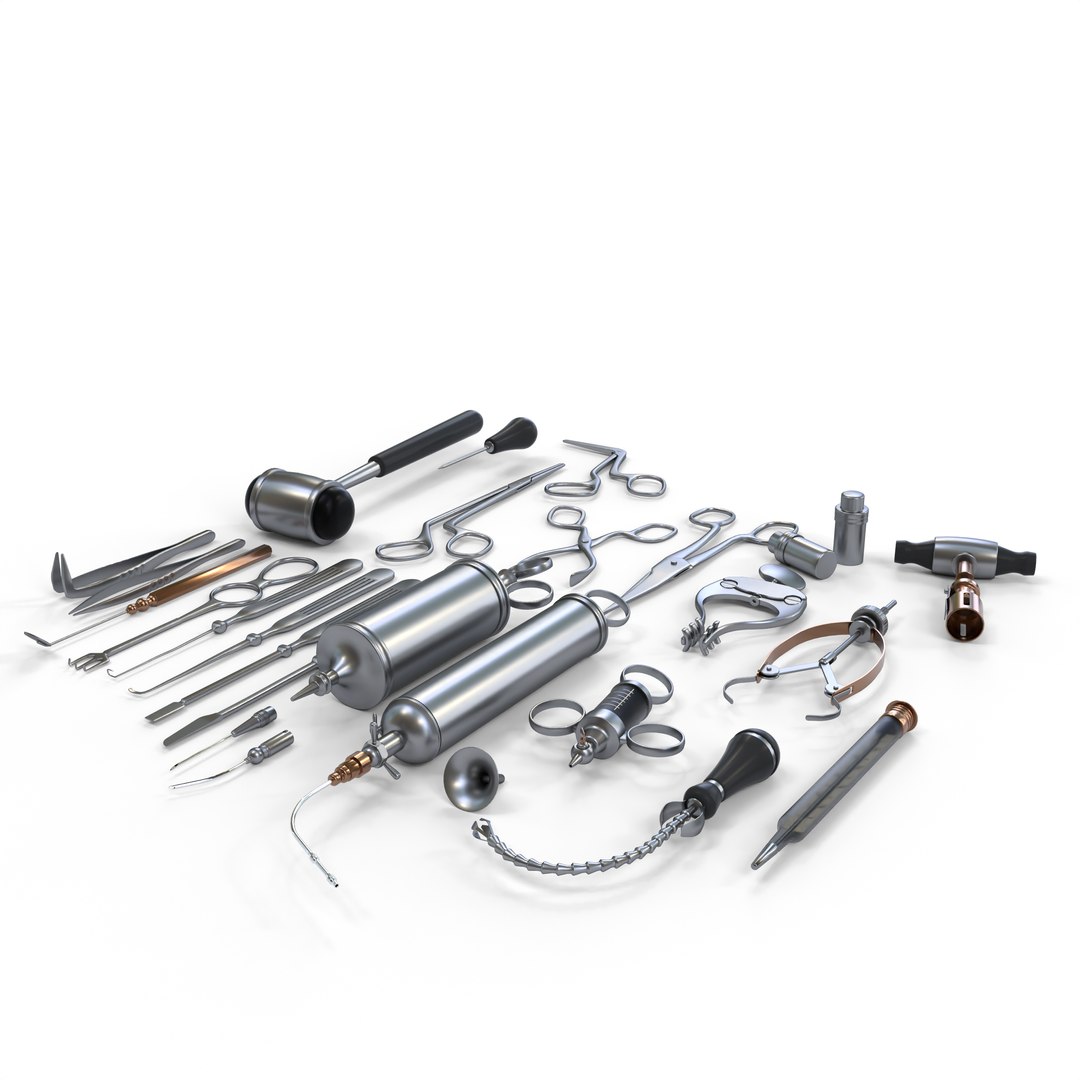 3D Old Medical Instruments - TurboSquid 2182125