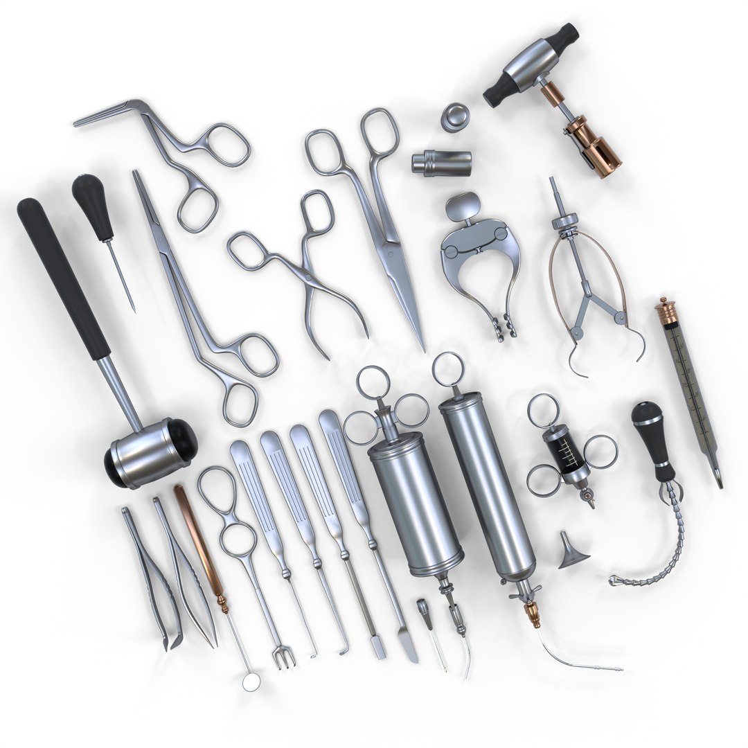 3D Old Medical Instruments - TurboSquid 2182125