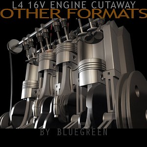 pushrod engine animation