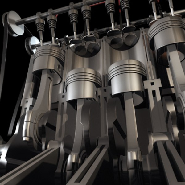 modelo 3d L4 16V Motor Cutaway OF - TurboSquid 440900