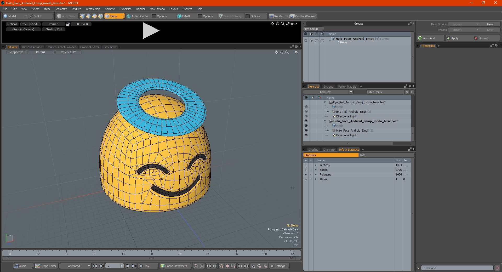 3D Halo Face Android Emoji - TurboSquid 1823728