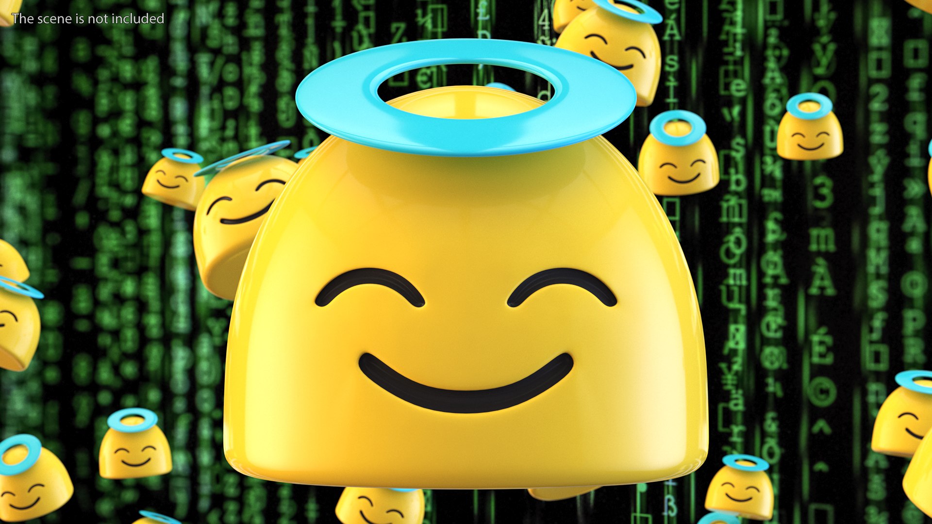 3D Halo Face Android Emoji - TurboSquid 1823728