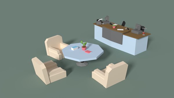 Lobby Desk Collada Models for Download | TurboSquid