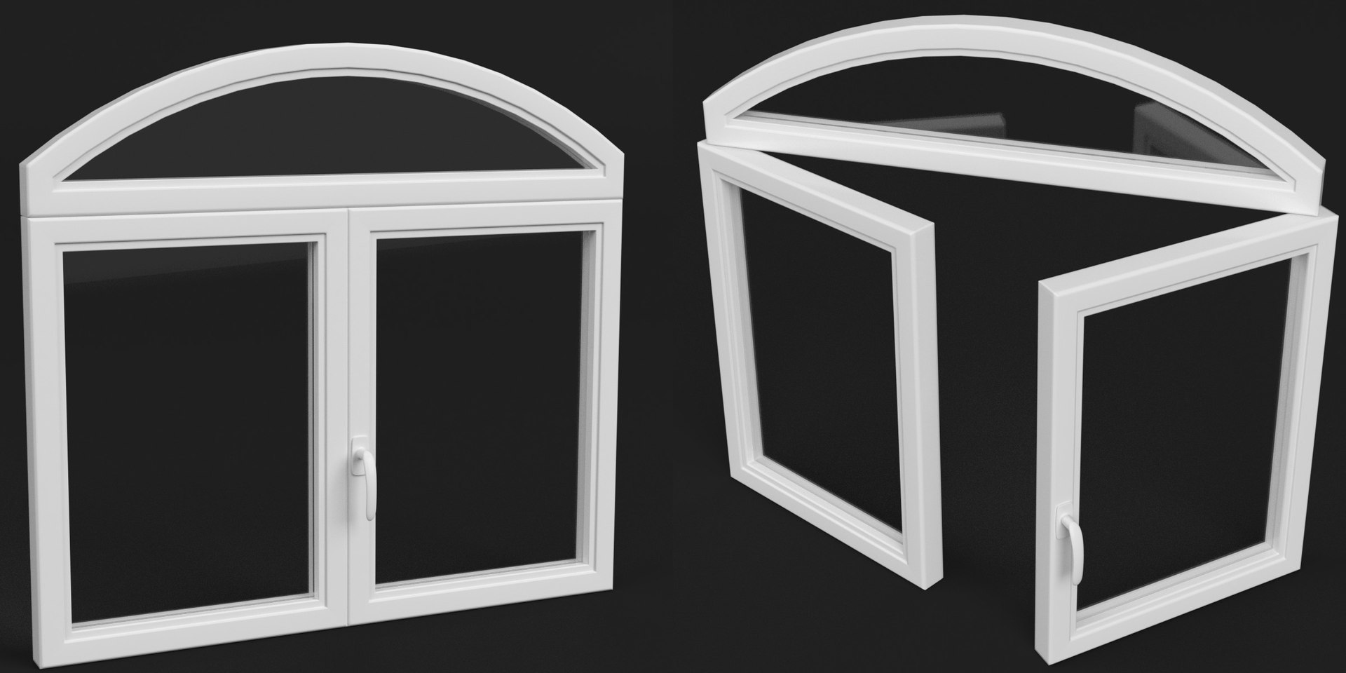 3D Window Glass Model - TurboSquid 1700314