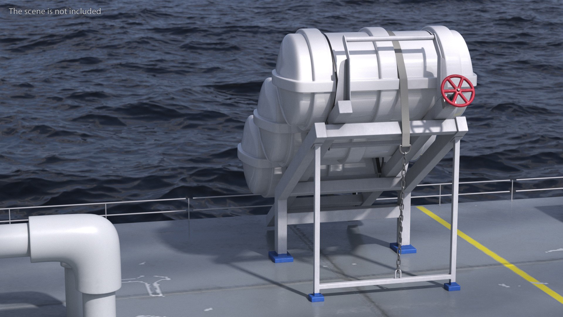 3D Life Raft Storage Rack - TurboSquid 2343625