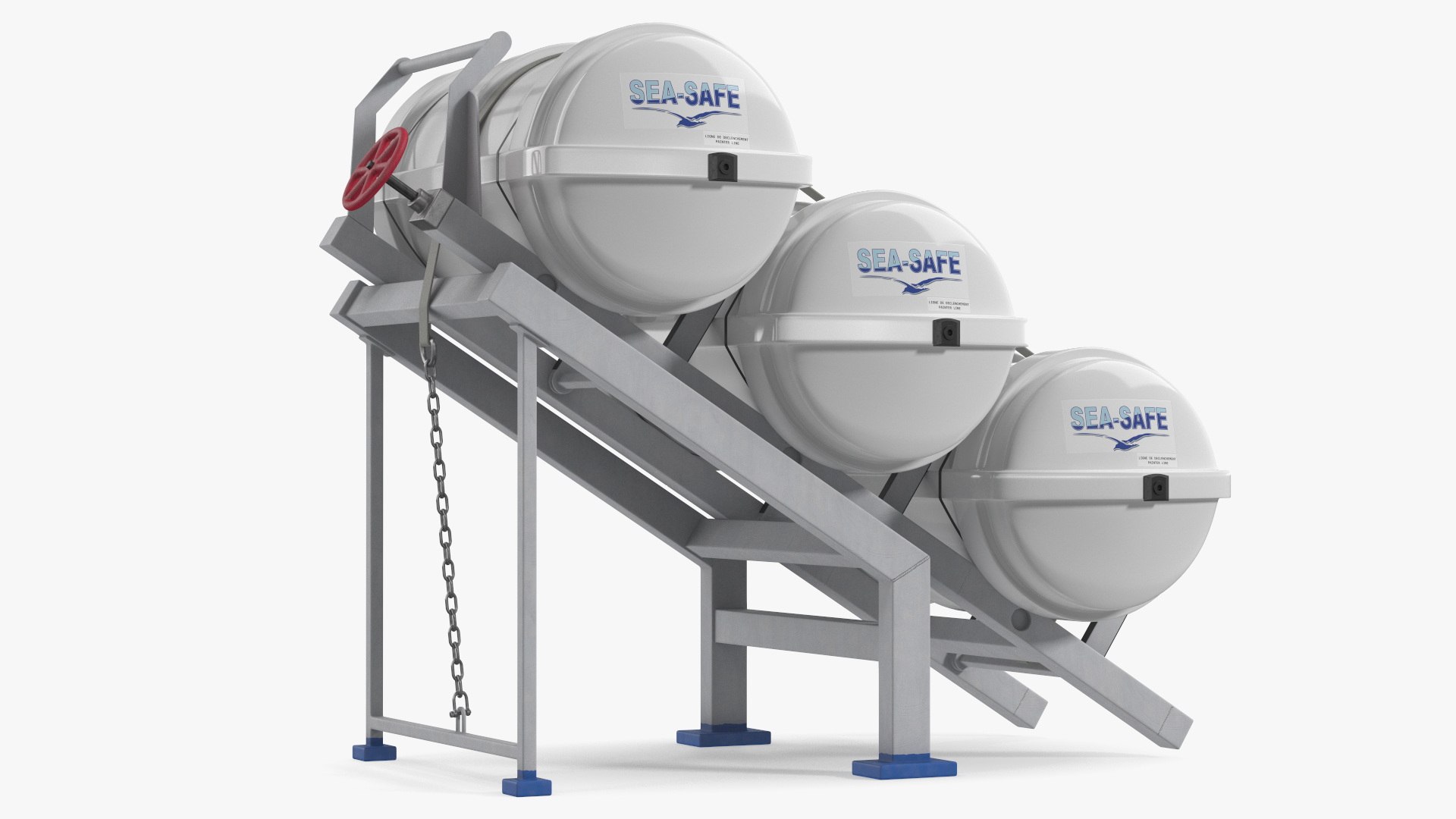 3D Life Raft Storage Rack - TurboSquid 2343625