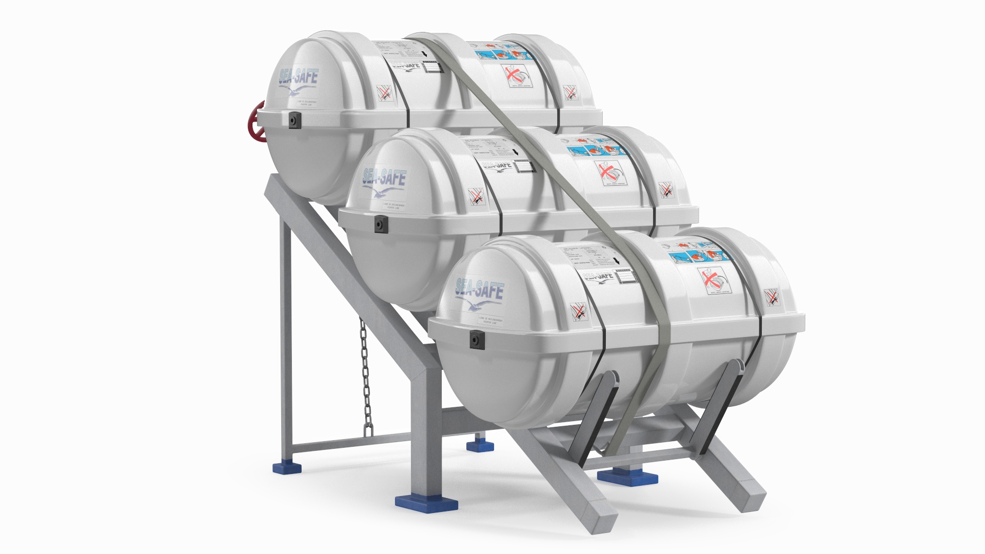 3D Life Raft Storage Rack - TurboSquid 2343625