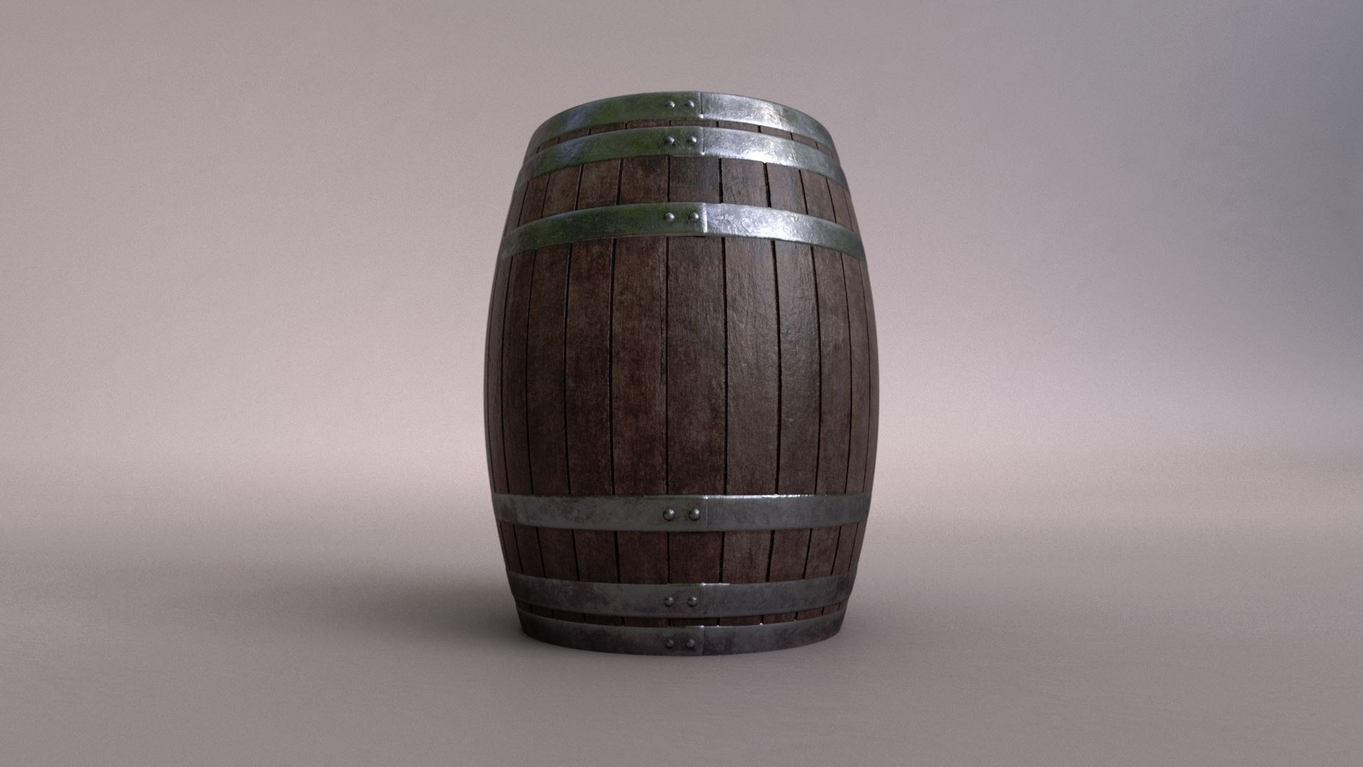 Wooden barrel 3D model - TurboSquid 1519853