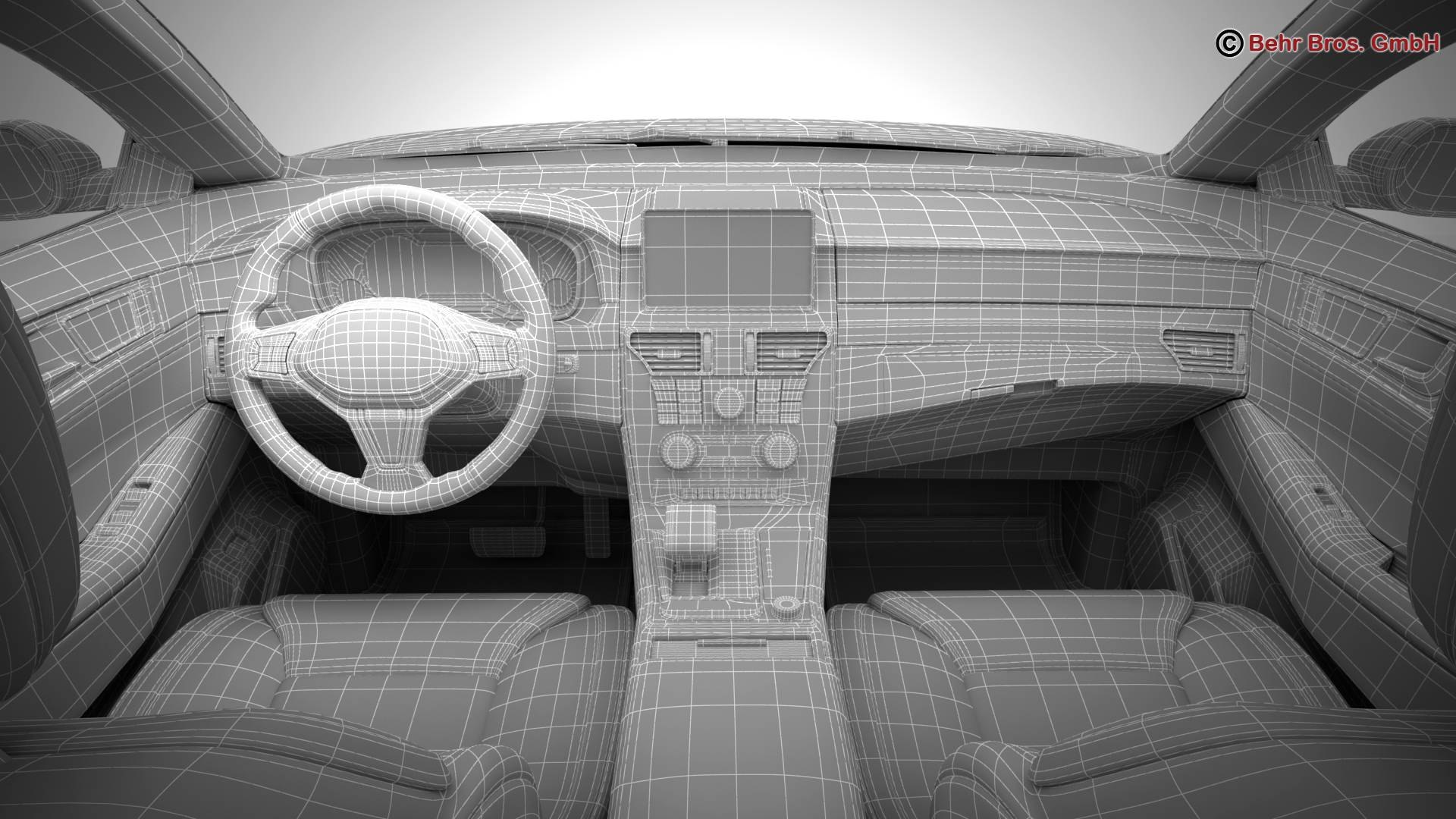 generic car luxury class interior 3ds