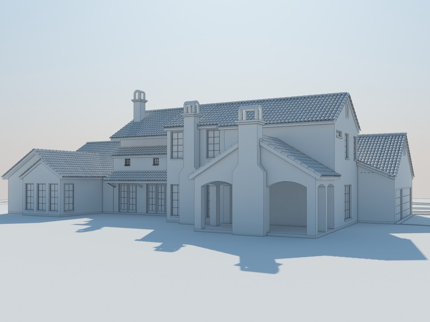 Big Mansion Model - TurboSquid 1258411